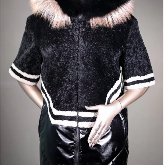 Mitchie’s Matchings | Jackets & Coats | Lamb Shearling Jacket With Fox ...